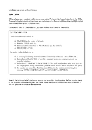 Reformation reading | PDF