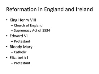 Reformations and religious wars | PPTX