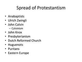 Reformations and religious wars | PPTX