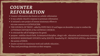 REFORMATION - that has happened in europe | PPT