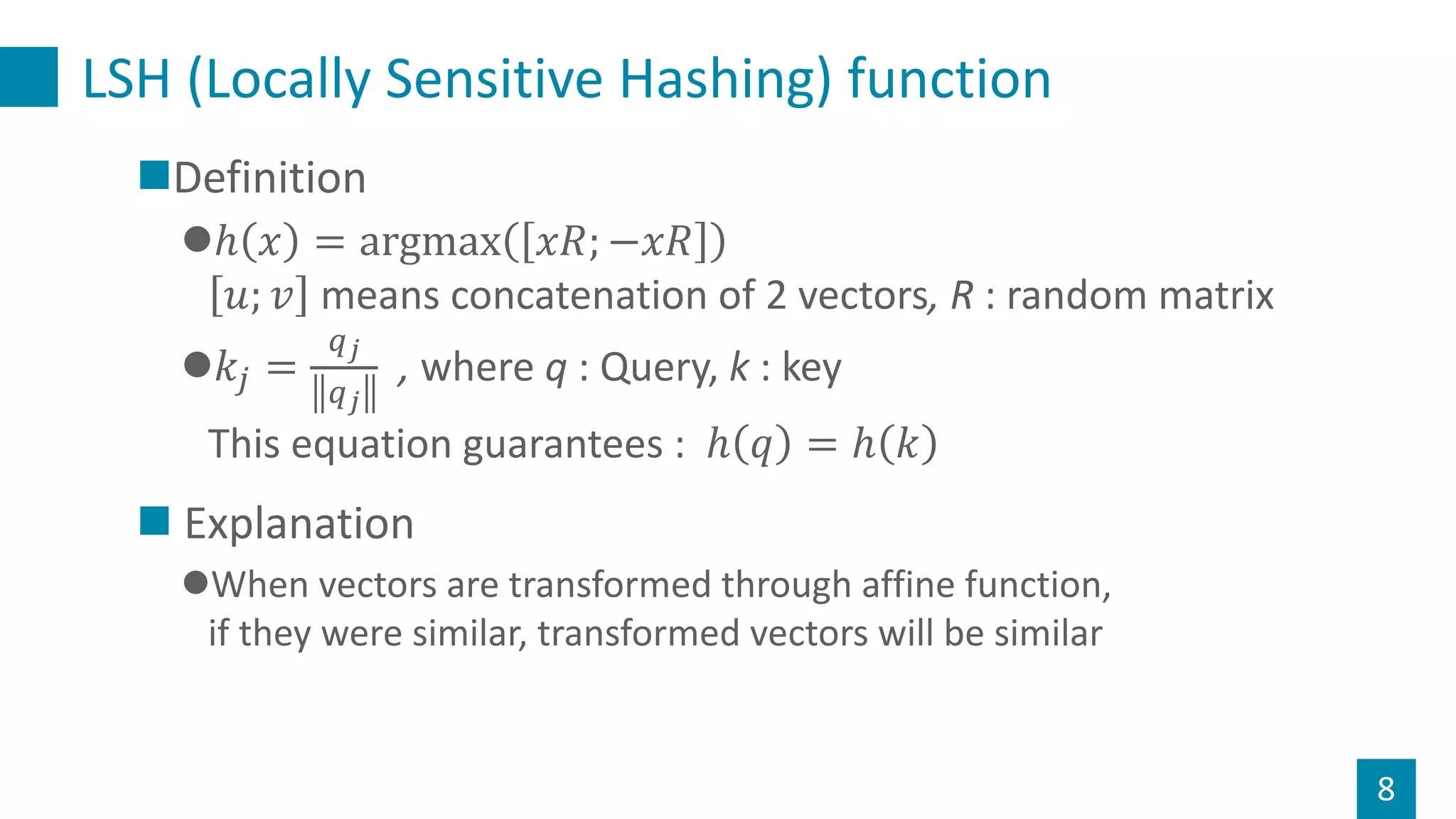 Paper description of "Reformer" | PDF