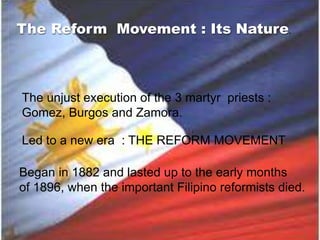 Reformer Revolution (Philippine HIstory) | PPTX