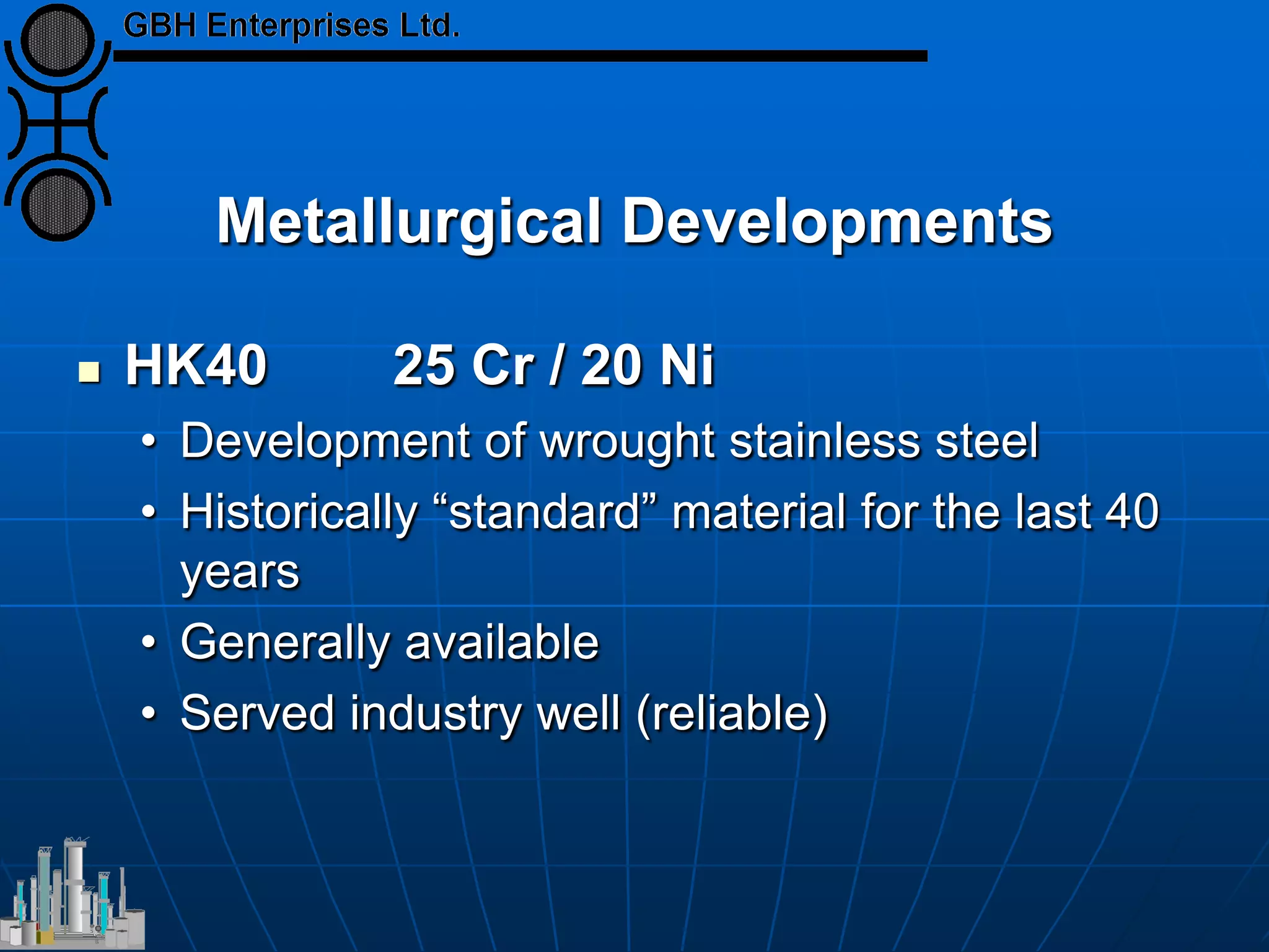 Reformer Tube Metallurgy: Design Considerations; Failure Mechanisms ...