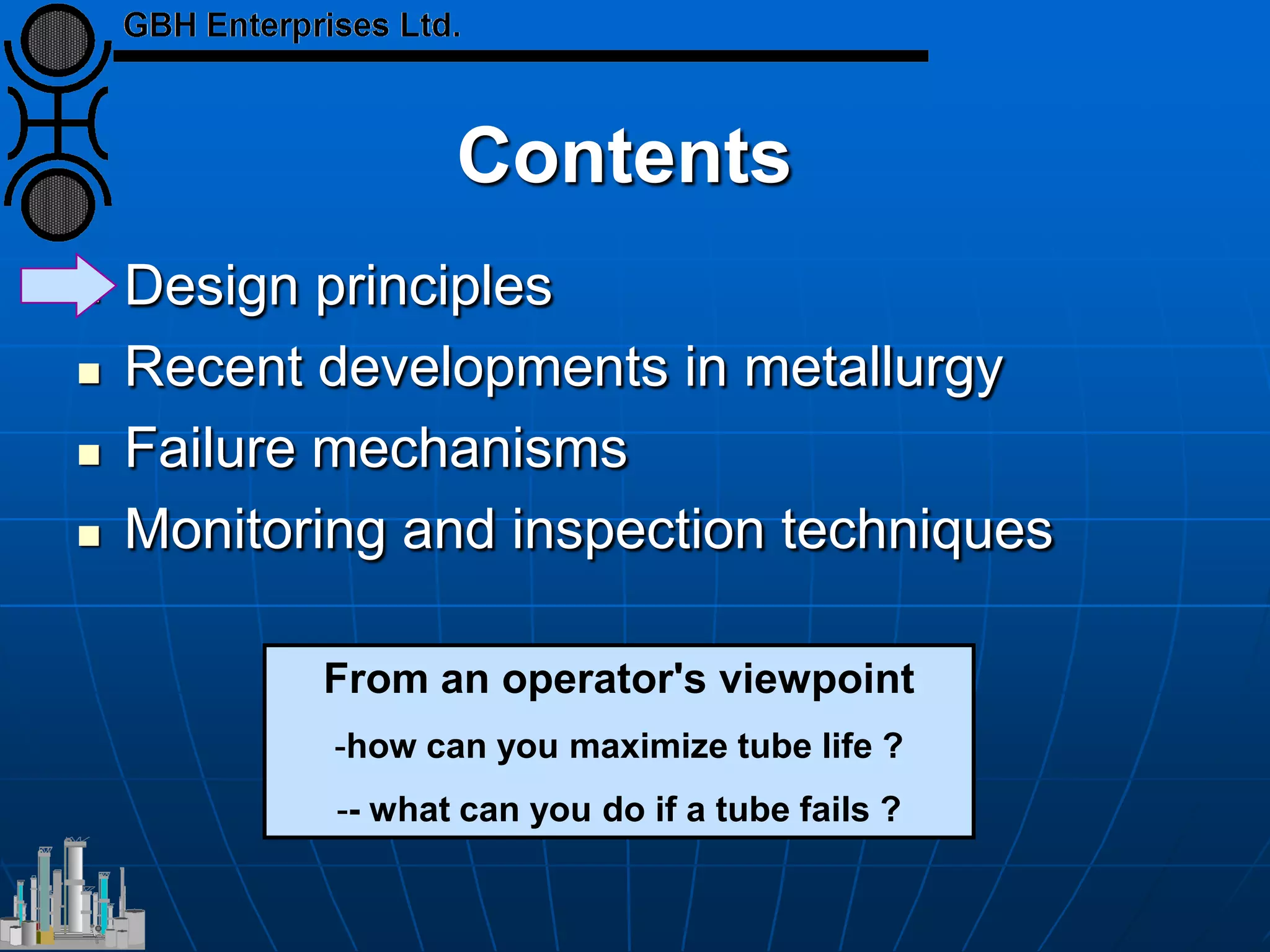 Reformer Tube Metallurgy: Design Considerations; Failure Mechanisms ...
