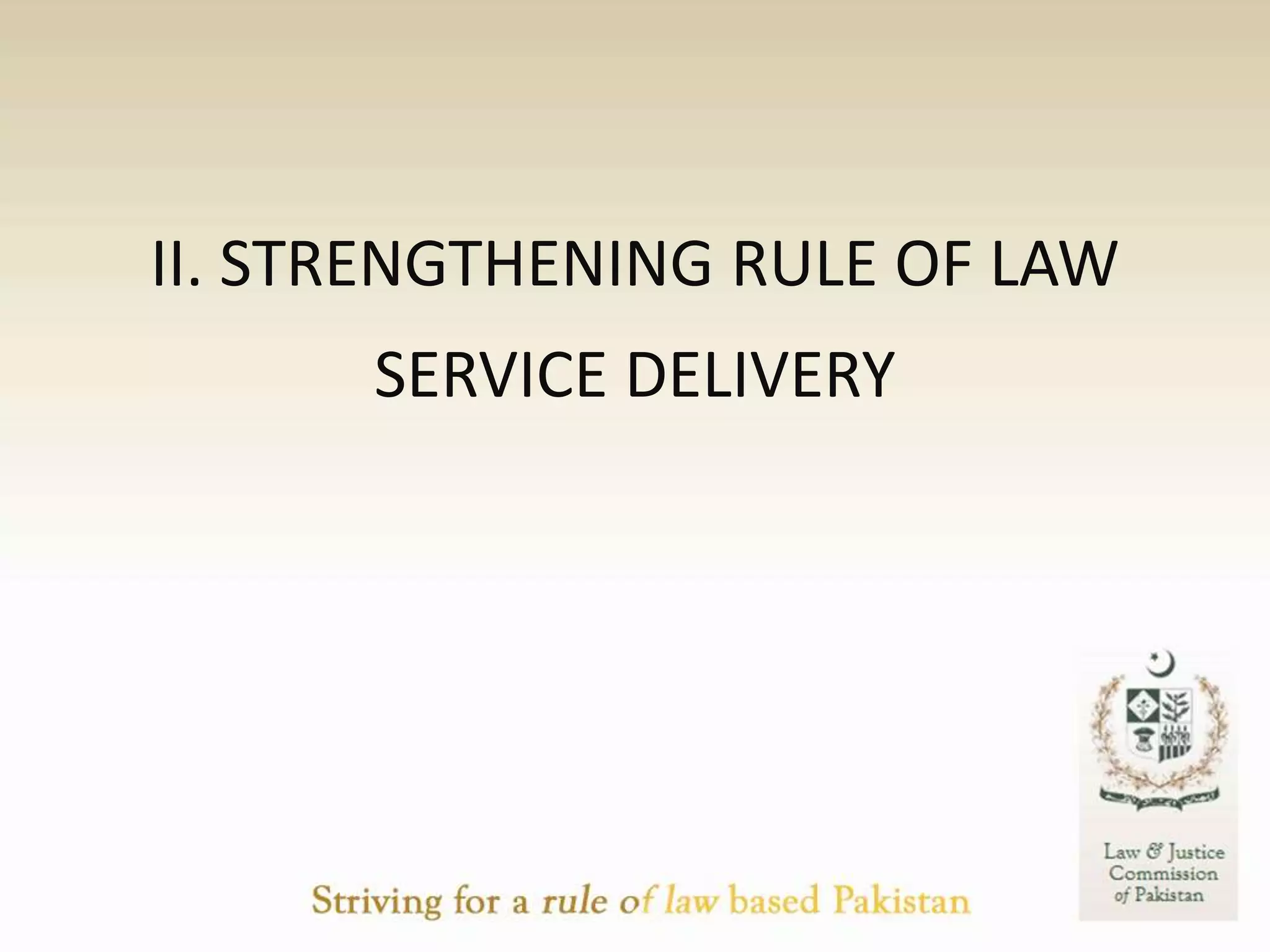 Rule of Law Reforms, Design & Implementation | PPT