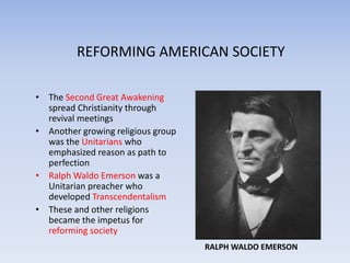 Reforming american society | PPTX