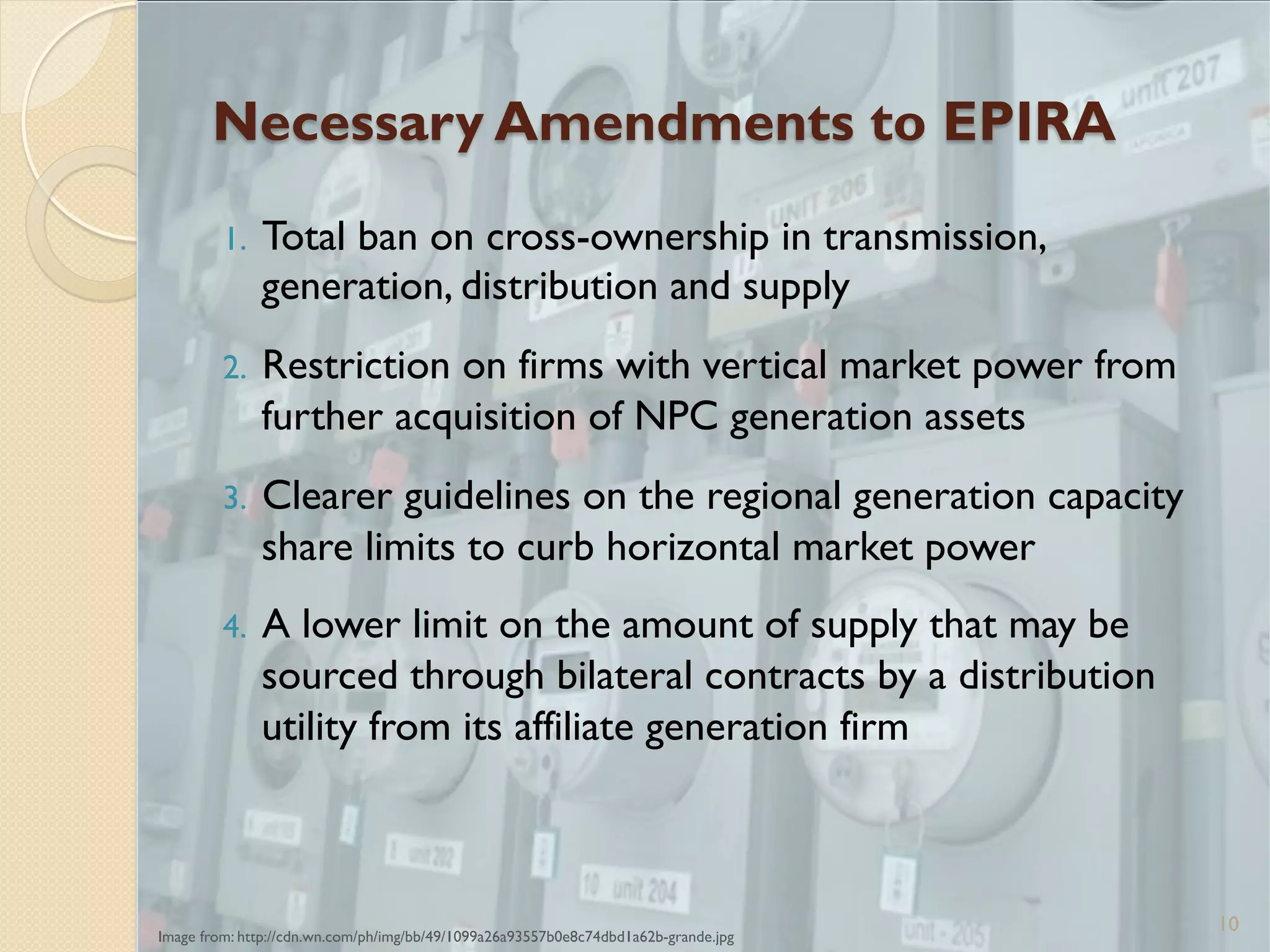 Reforming the Philippine Electric Power Industry Reform Act (EPIRA) | PDF