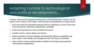 Reforming EU export controls | PPTX