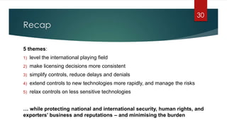 Reforming EU export controls | PPTX