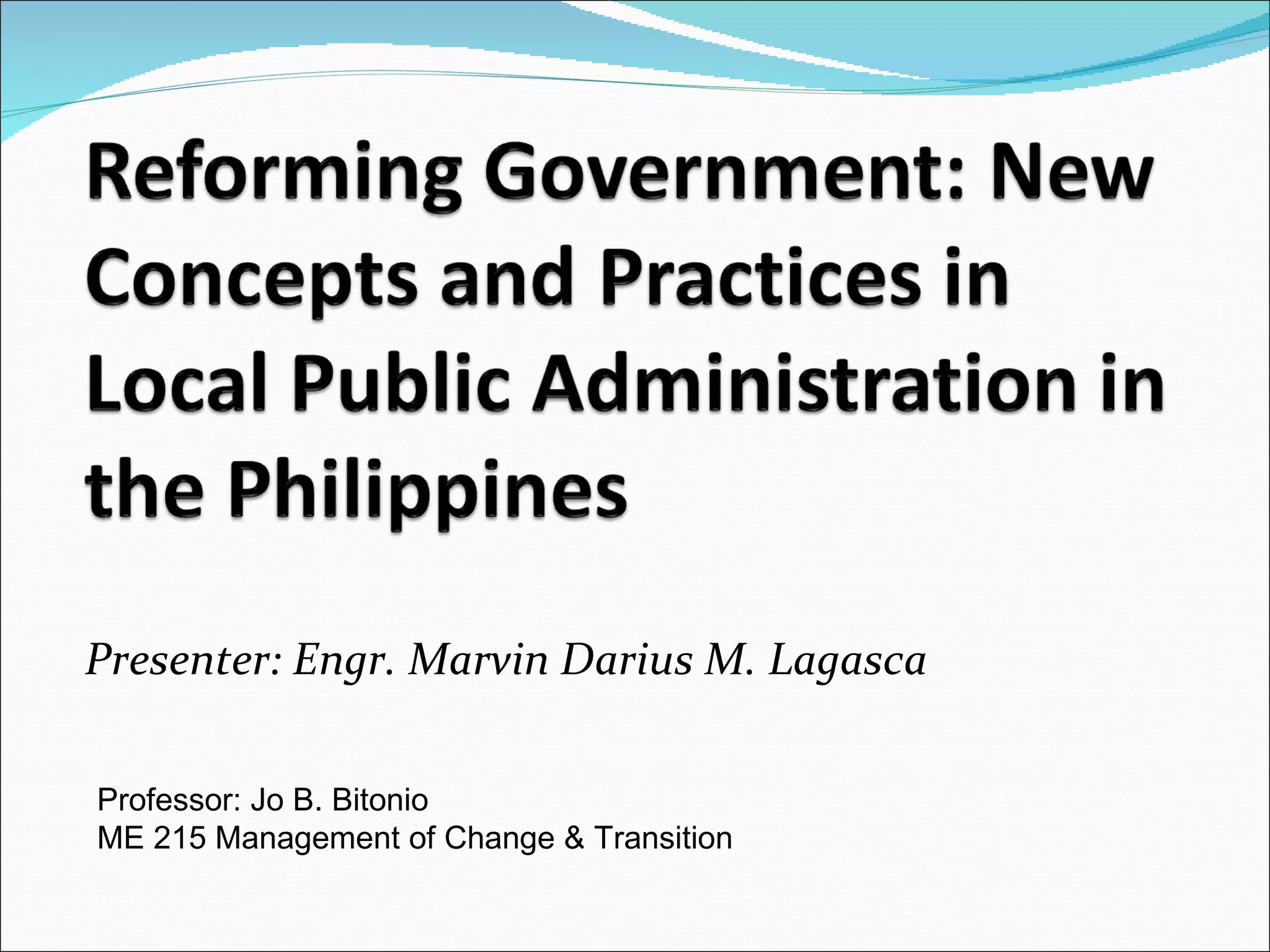 Reforming Government | PPT