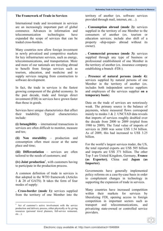 Reforming trade in services and negotiation processes in morocco | PDF