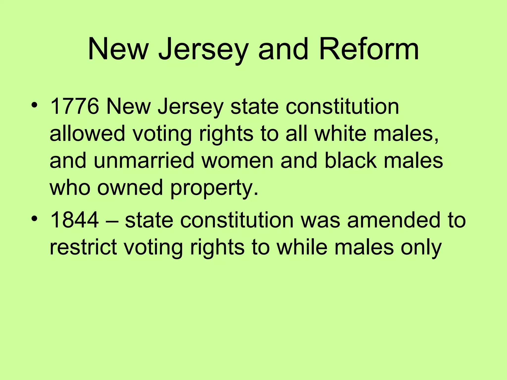 Reform Movements Of The 1800s | PPT