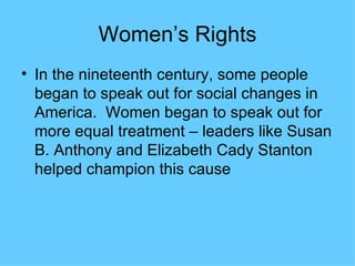 Reform Movements Of The 1800s | PPT