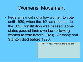 Reform Movements Of The 1800s | PPT
