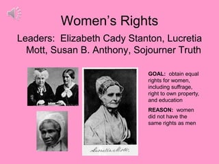 Reform movements of the 1800 s | PPTX