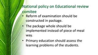 Examination Reform Reports | PPTX