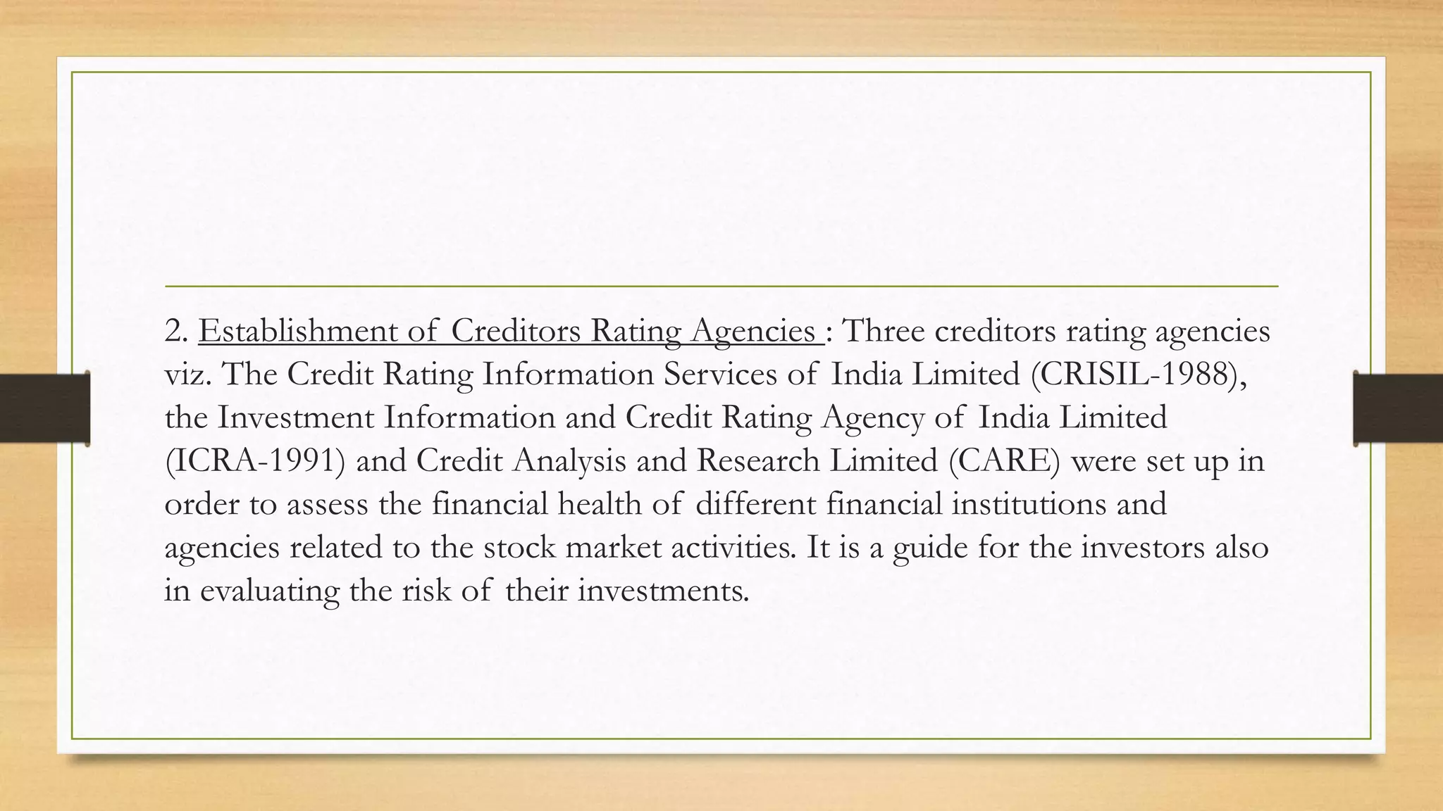 Reforms in indian capital market | PPTX