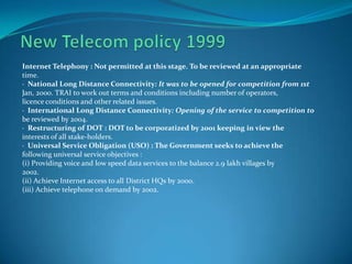 Reforms in telecom sector | PPTX