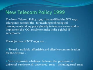 Reforms in telecom sector | PPTX