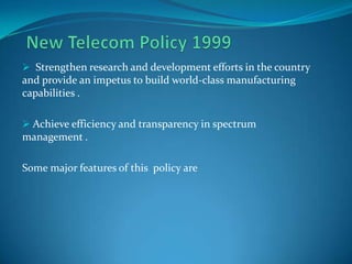 Reforms in telecom sector | PPTX