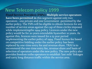 Reforms in telecom sector | PPTX