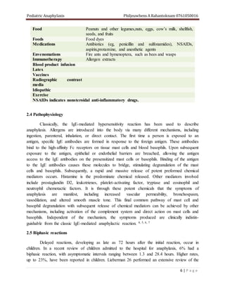 Anaphylaxis Pediatric | DOCX