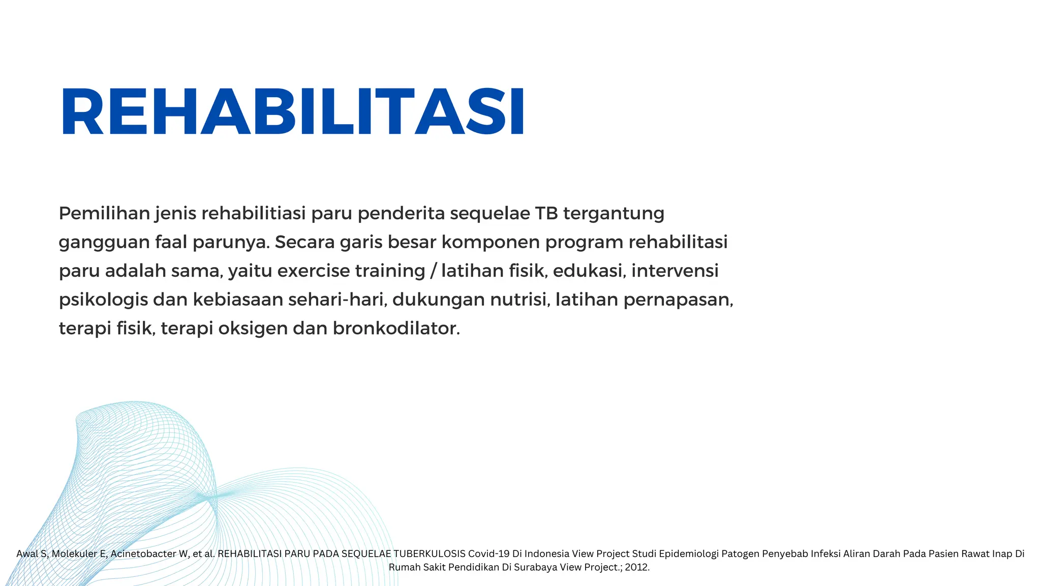 REFRAAT TENTANG TUBERCULOSIS PARU SEQUELE | PDF