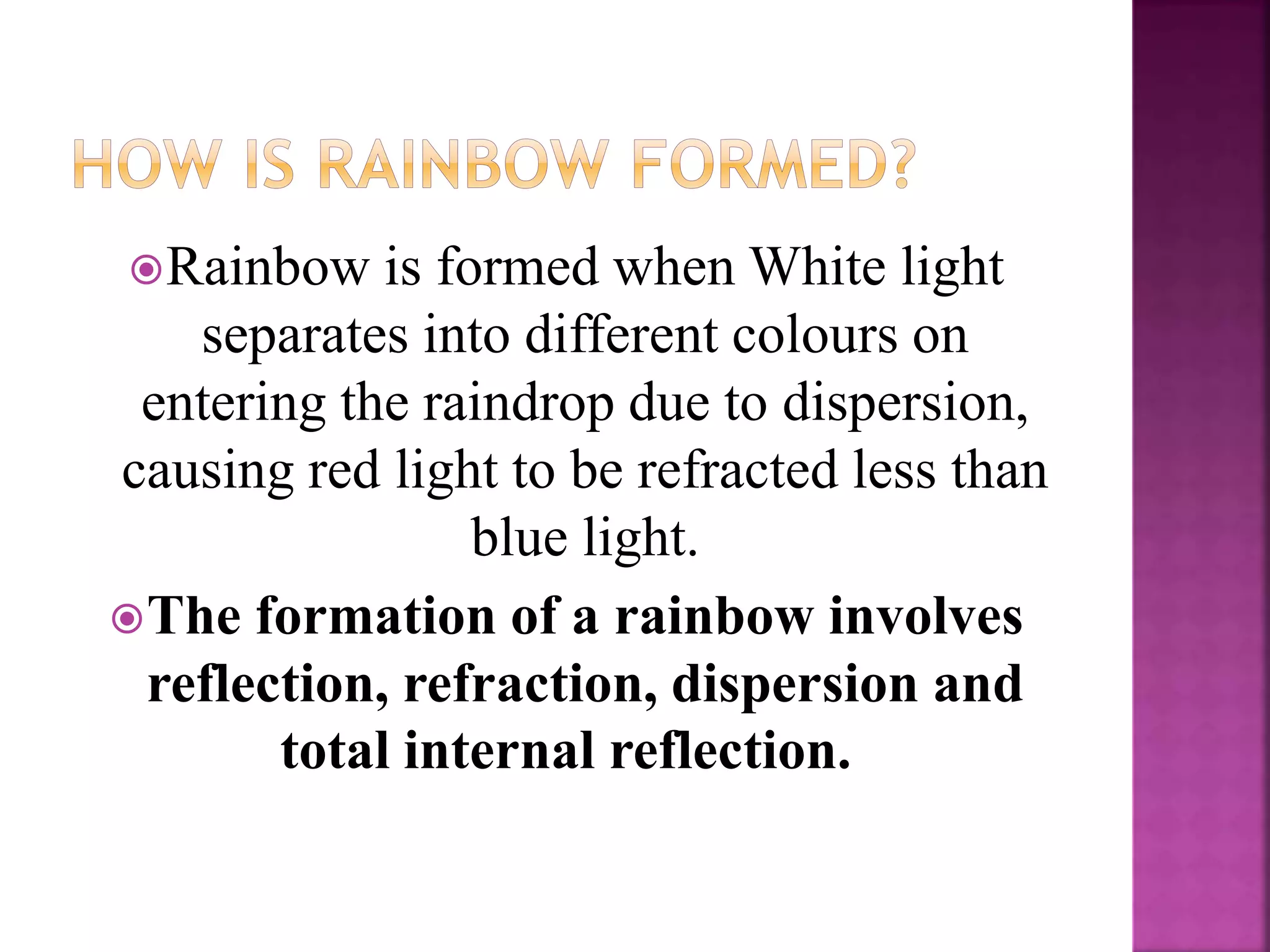 formation of rainbow | PPTX