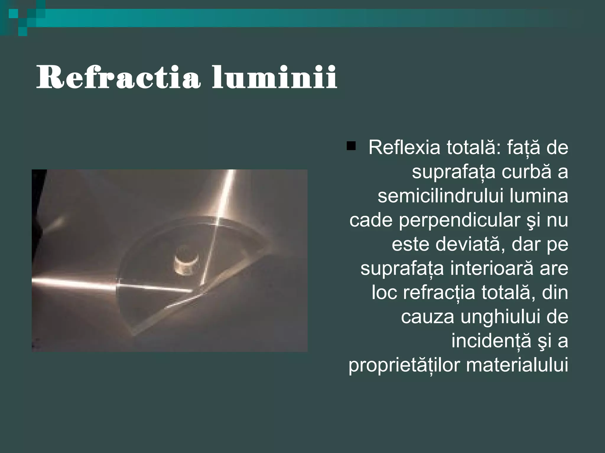 Refractia luminii | PPT