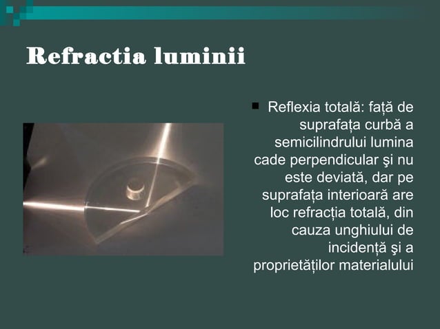 Refractia luminii | PPT