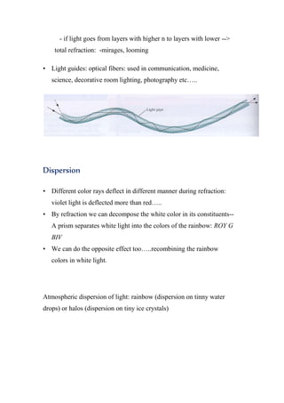 slm on Refraction class 8th | DOCX