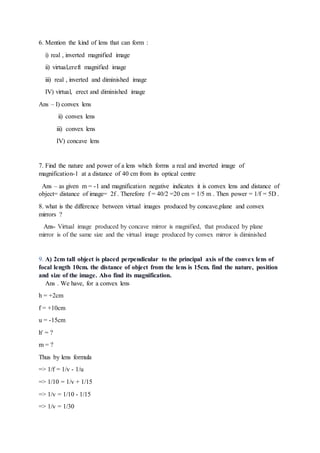 CLASS X SCIENCE STUDY MATERIAL | DOCX