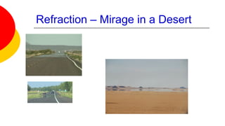 Refraction in objects and lenses: science | PPTX
