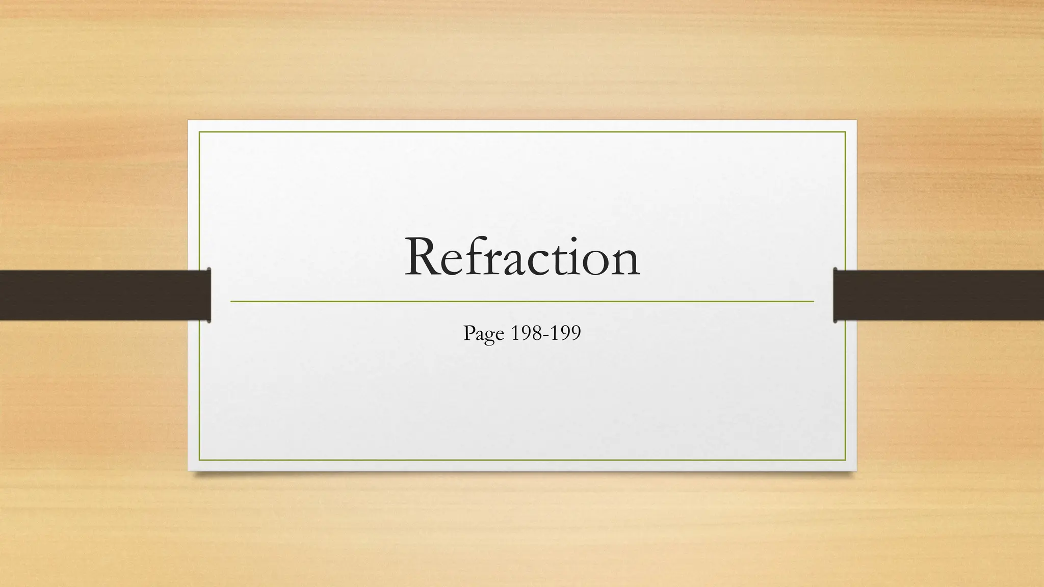 Refraction.pptx And its ray diagram. How to draw ray diagram | PPTX