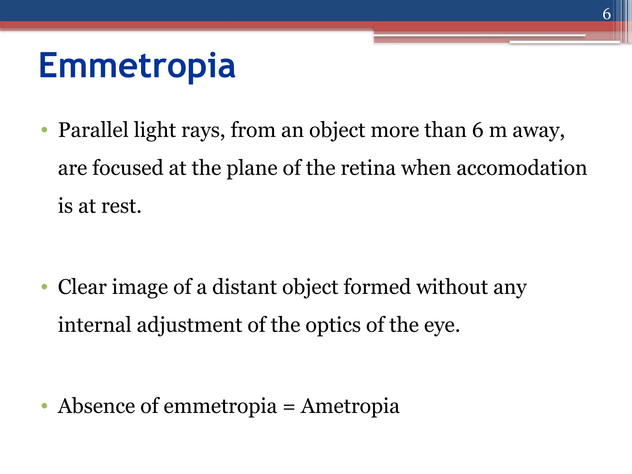 Refraction-II, types of refractive errors | PPTX