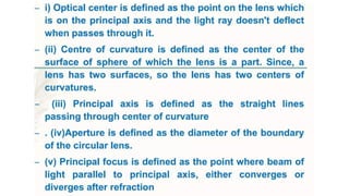 Refraction - Lens.pptx- refraction by spherical lenses | PPTX