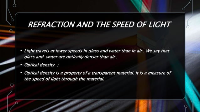 Refraction and Dispersion of light.pptx | Eye and Vision Conditions ...