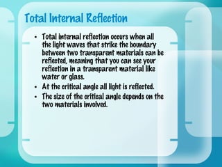 Refraction and lenses | PPT