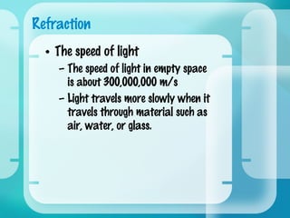 Refraction and lenses | PPT