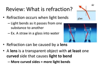 Refraction and lenses | PPT