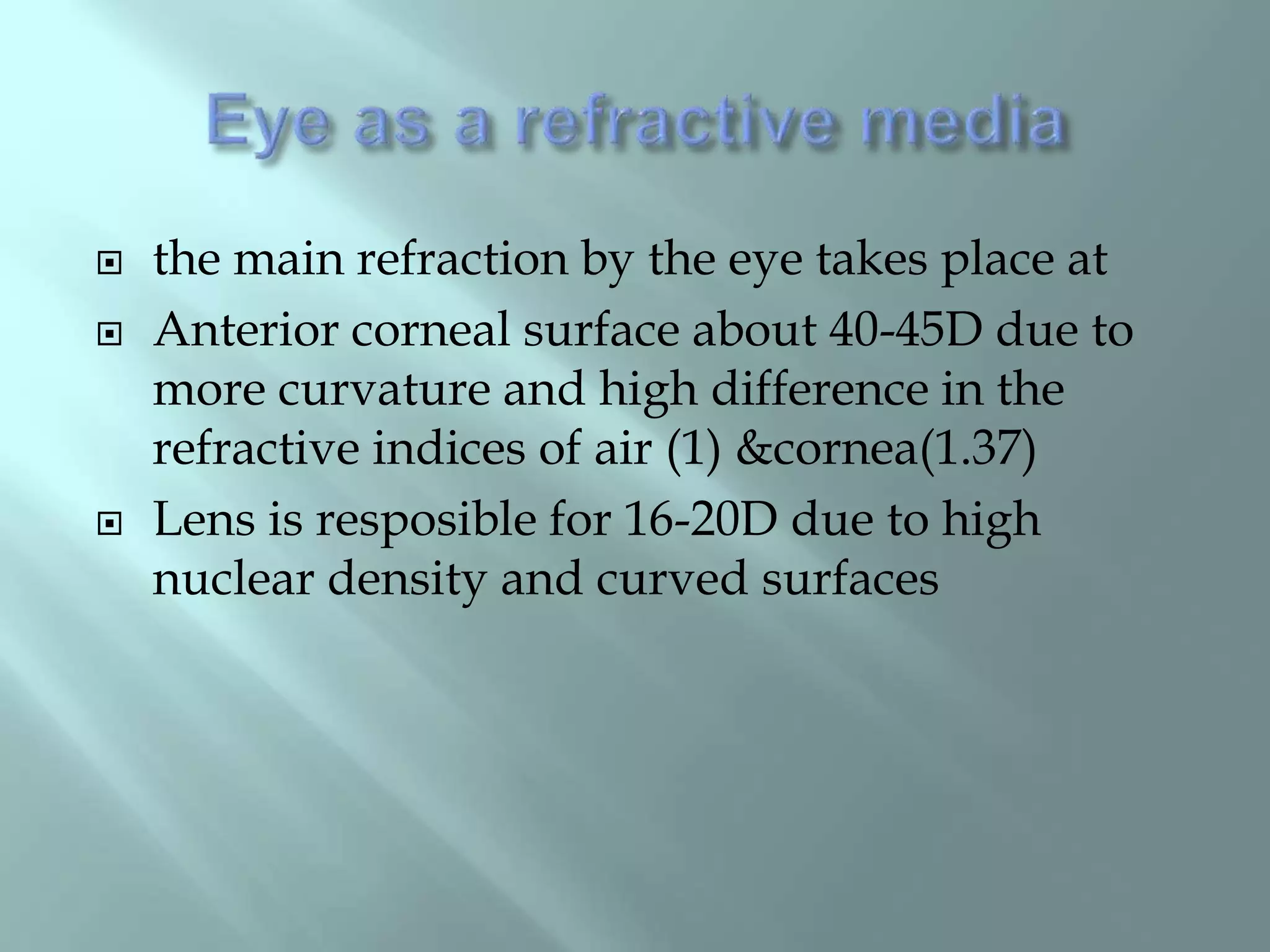 Refraction and refractive errors | PPT