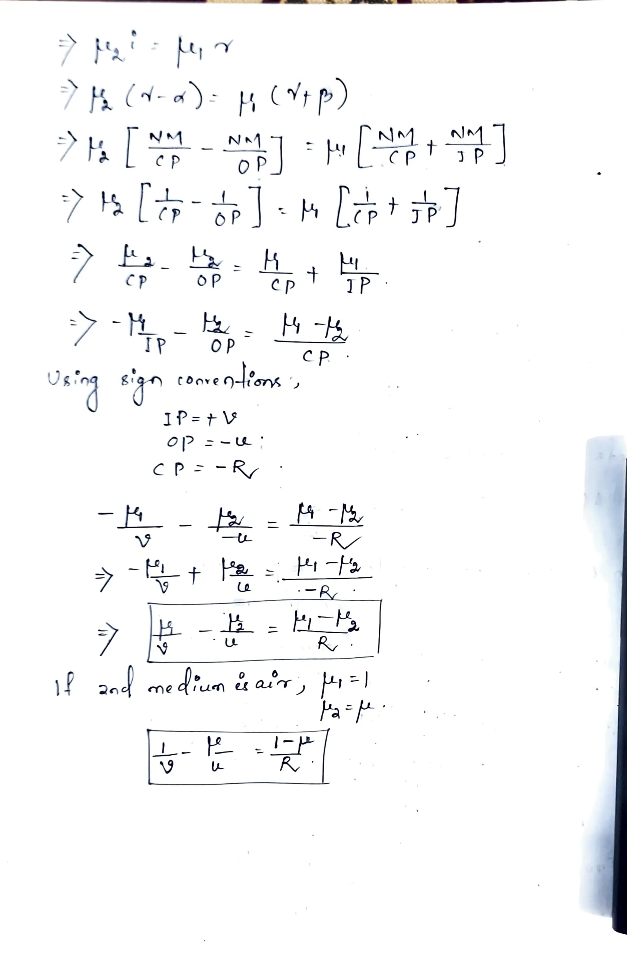 Refraction At Spherical Surfaces Pdf Class 12 Pdf