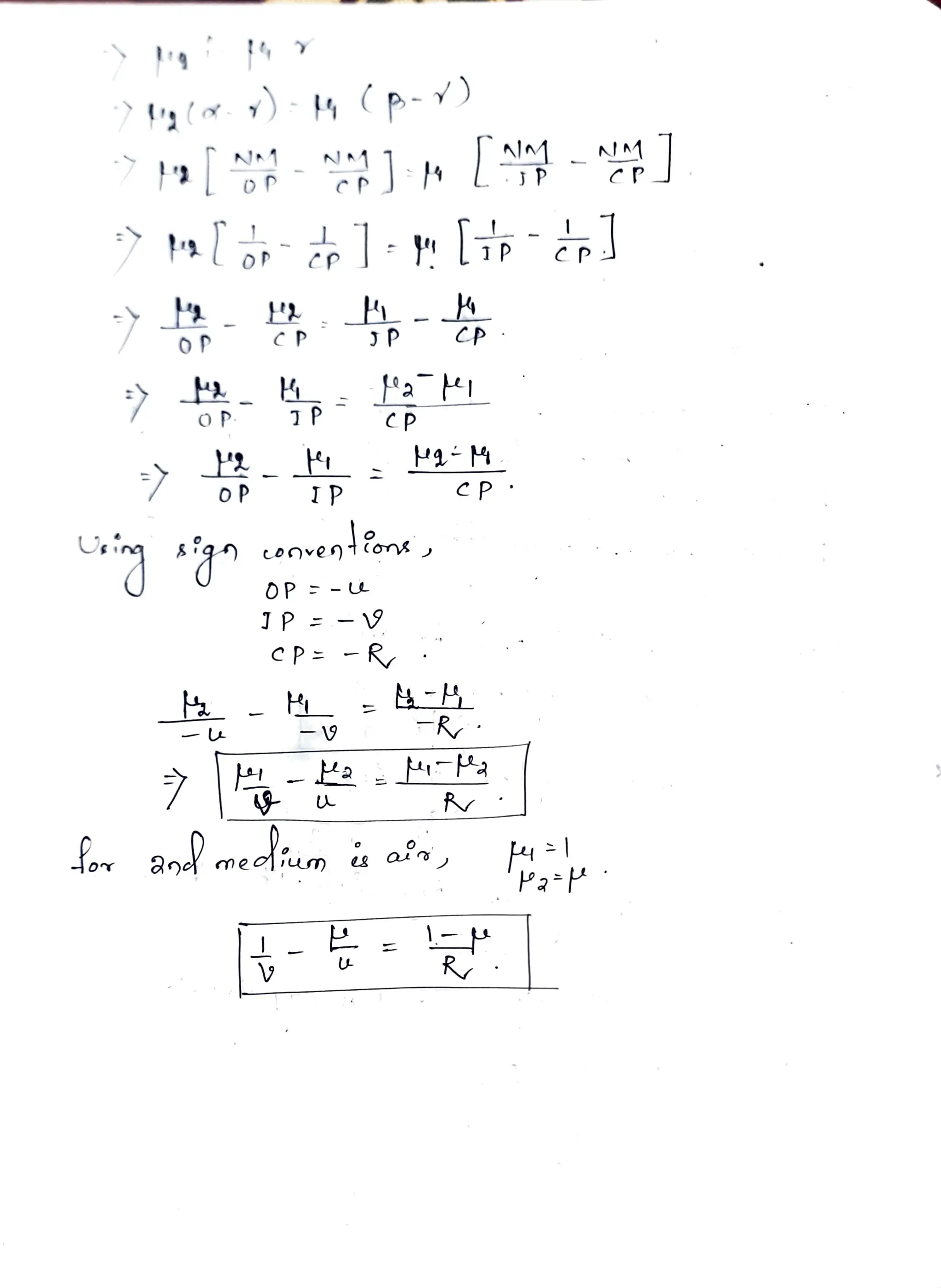 Refraction At Spherical Surfaces Pdf Class 12 Pdf
