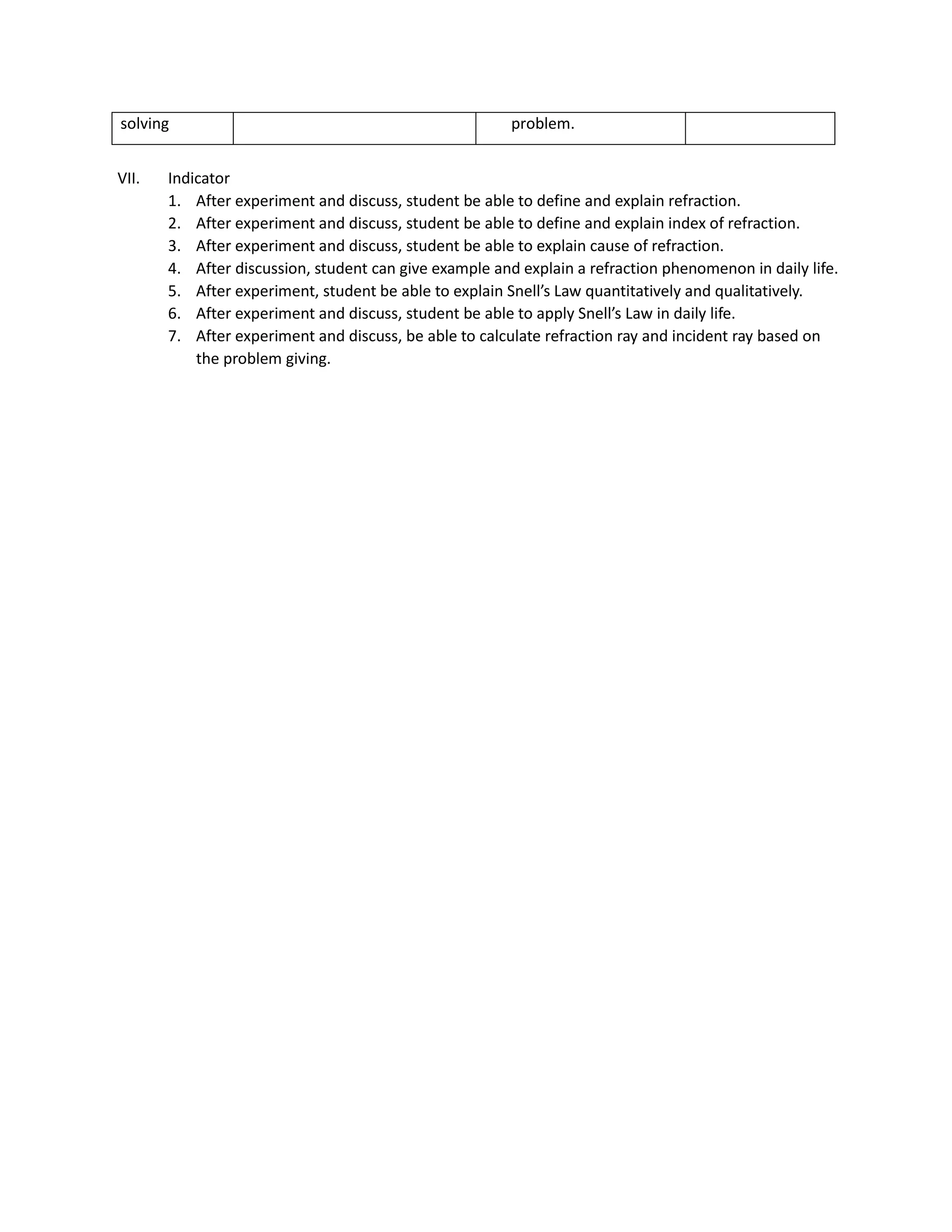 Lesson Plan - Refraction in difference medium1st | DOCX