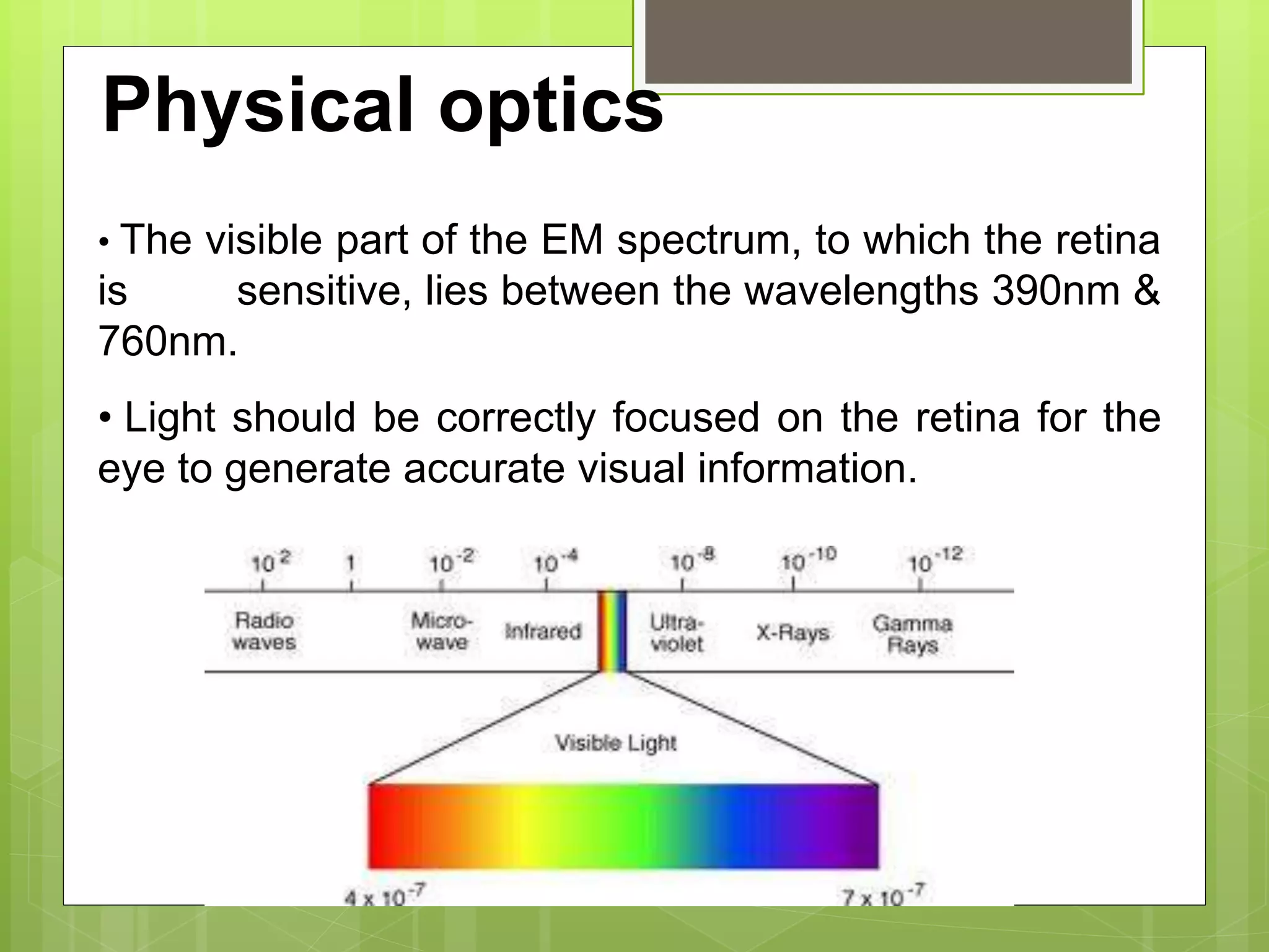 Refraction In Different Refractive Errors And Their Management Ppt