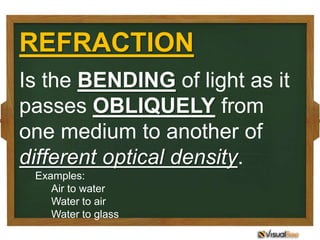 Refraction lecture | PPTX | Physics | Science