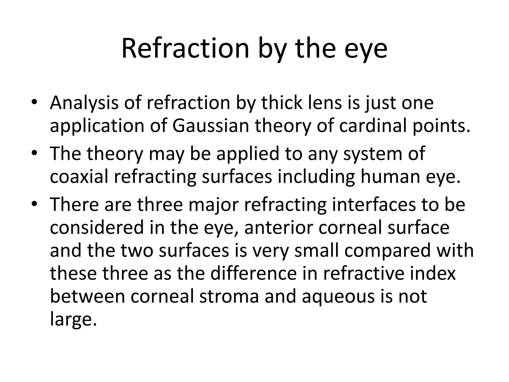 Refraction Optometry Notes and simple and cheap | PPTX