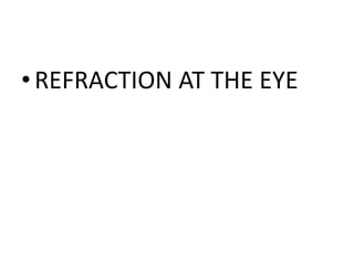Refraction Optometry Notes and simple and cheap | PPTX