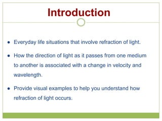 Refraction of light | PPTX