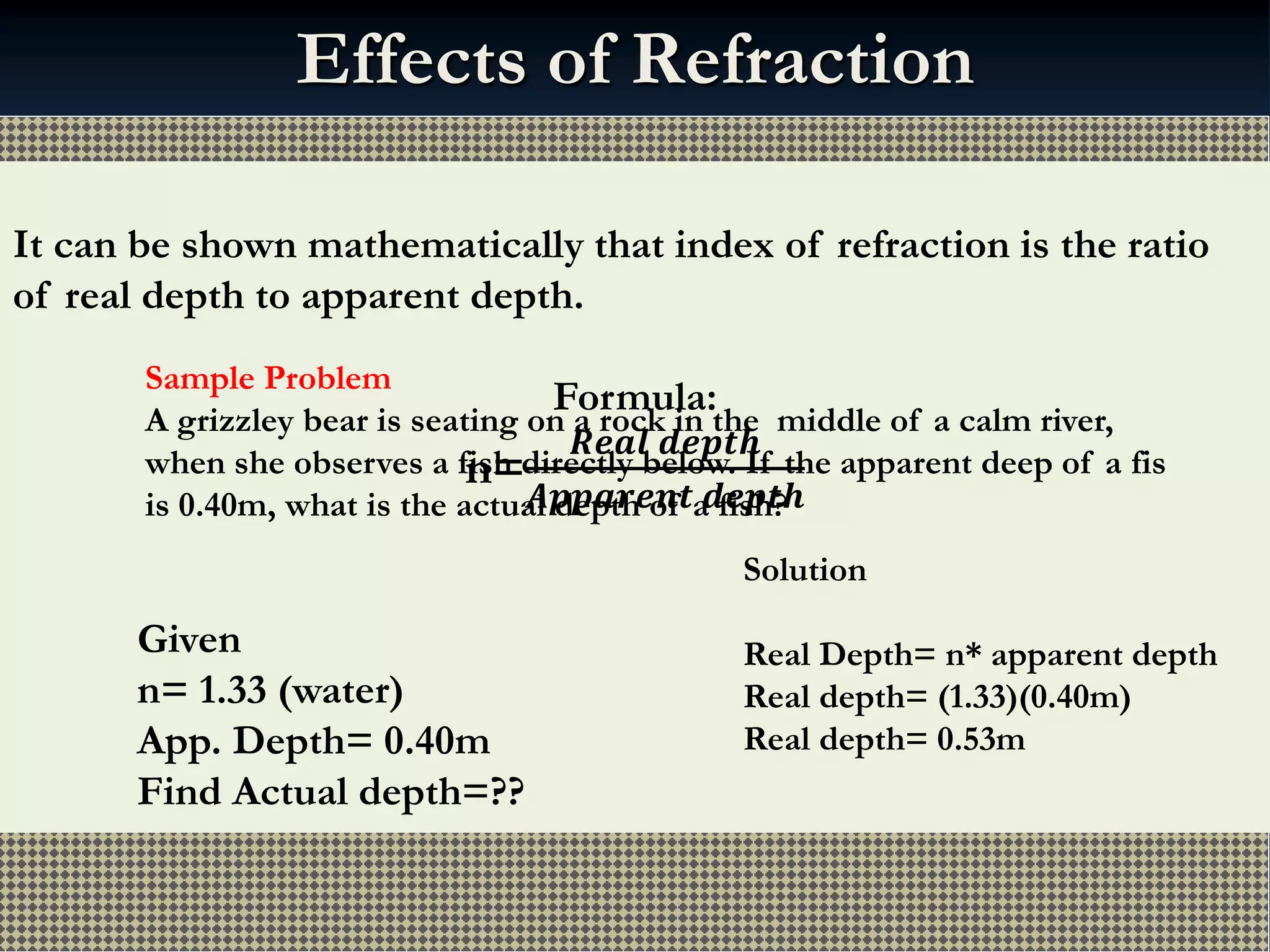 Refraction of Light | PPTX